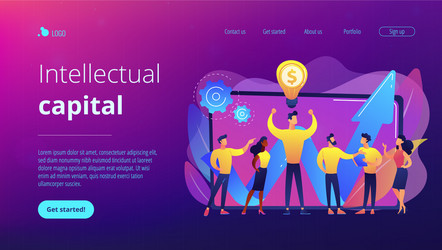 Intellectual capital concept Royalty Free Vector Image