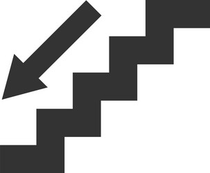 Stairs icon icon up down step top symbol Vector Image