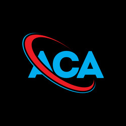 Aca logo letter design Royalty Free Vector Image