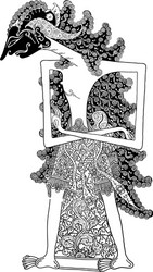 Wayang kayon or tree life Royalty Free Vector Image