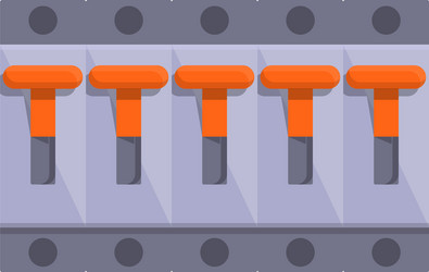 Circuit breaker switch icon cartoon style Vector Image
