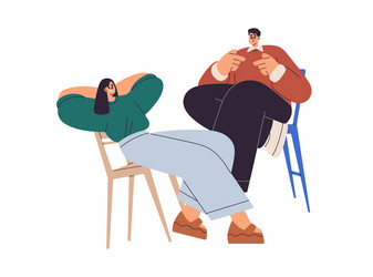 Two People Speaking Vector Images (over 1,900)