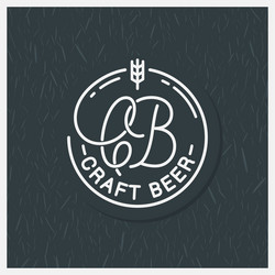 Beer round logo Royalty Free Vector Image - VectorStock