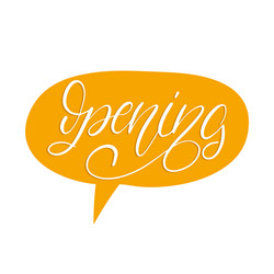 Open me lettering phrase on dark background Vector Image
