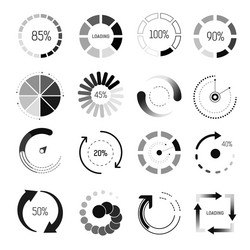 Circular Progress Bar Percentage Vector Images (over 1,500)