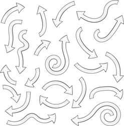 Hand drawn mermaid outline Royalty Free Vector Image