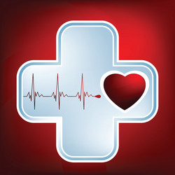 Normal electrocardiogram ecg eps 8 Royalty Free Vector Image