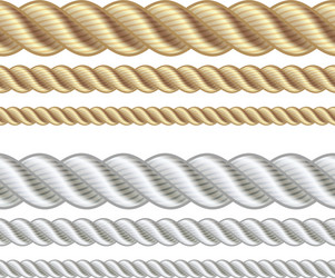 Rope Set - Various Thicknesses Royalty Free Vector Image
