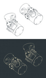 Car Transmission Blueprint Vector Images (over 190)