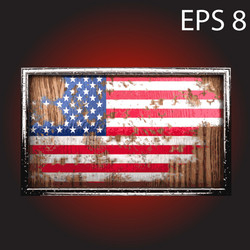 Old vintage wood frame Royalty Free Vector Image