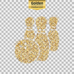 Gold glitter object Royalty Free Vector Image - VectorStock