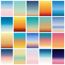 Set gradient background for mobile app design Vector Image