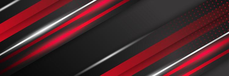 Abstract red and black banner background design Vector Image