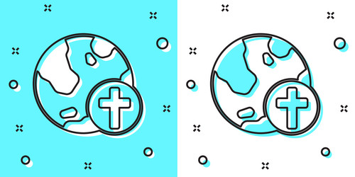 Globe Cross Christ Vector Images (over 270)