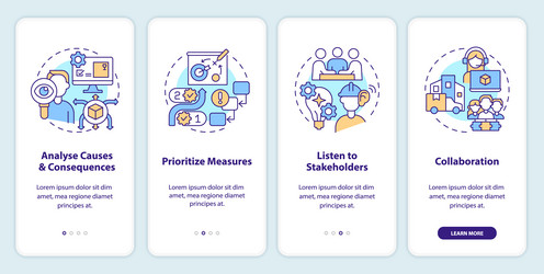 Action plan for disruption rectangle infographic Vector Image