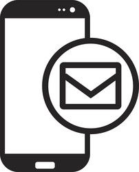 Minimalist communication icons Royalty Free Vector Image