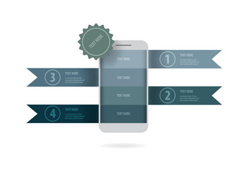 Timeline business infographic template Royalty Free Vector