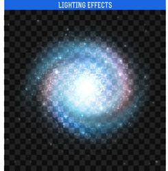 Galaxy effect clusters of stars planets Royalty Free Vector
