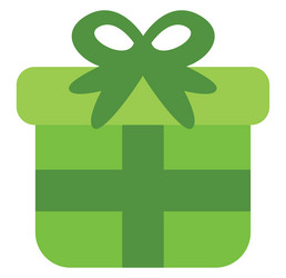 Long green box on white background Royalty Free Vector Image