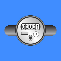 Water meter icon Royalty Free Vector Image - VectorStock