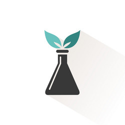 Erlenmeyer flask icon with doodle style Royalty Free Vector