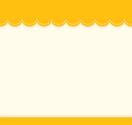 Cute blank yellow color border for worksheet Vector Image