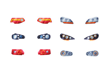 Cars Headlights Vector Images (over 8,000)