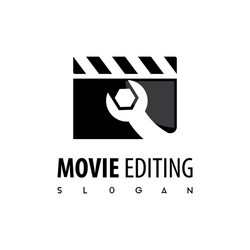 Modern movie studio logo Royalty Free Vector Image