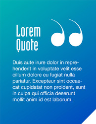 Innovative quotation template in quotes creative Vector Image