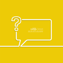 Orange question mark background with text space Vector Image