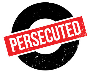 Persecuted rubber stamp Royalty Free Vector Image