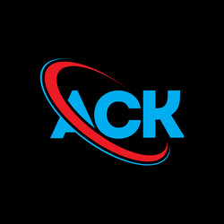 Ack logo letter design Royalty Free Vector Image