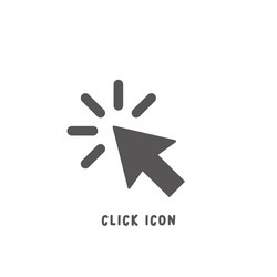 Click arrow icon cursor or mouse Royalty Free Vector Image