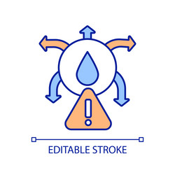 Surface water supply rgb color icon Royalty Free Vector