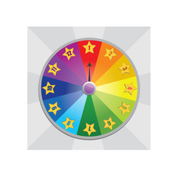 Fortune wheel in flat style blank template game Vector Image