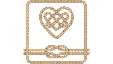 Rope knot Royalty Free Vector Image - VectorStock