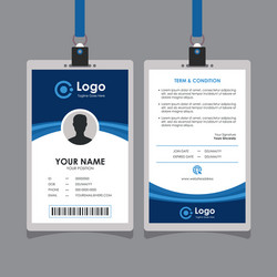 Blue Curve Id Card Vector Images (over 100)