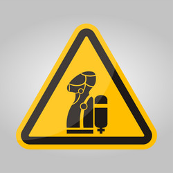 Wear scba self contained breathing apparatus Vector Image