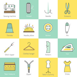 Sewing factory icon Royalty Free Vector Image - VectorStock