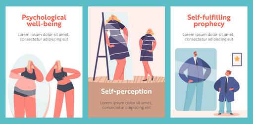 Set male and female characters with distorted Vector Image