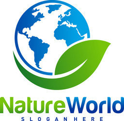 World tree logo template creative Royalty Free Vector Image