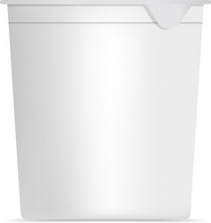 Yogurt box packaging mockup set realistic style Vector Image