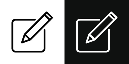 Edit icon set crayon pencil compose symbol Vector Image