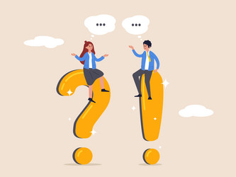 Question and answer concept q a faq Royalty Free Vector