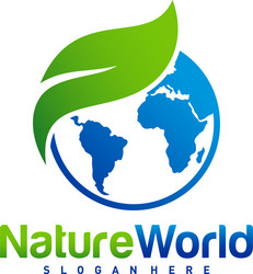 World tree logo template creative Royalty Free Vector Image