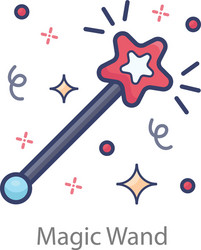 Magic stick Royalty Free Vector Image - VectorStock