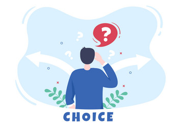 Make your choice or choose the right success road Vector Image