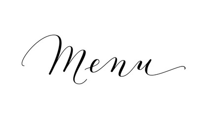 Menu Script Font Vector Images (over 1,300)