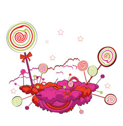 Magic sweet house Royalty Free Vector Image - VectorStock