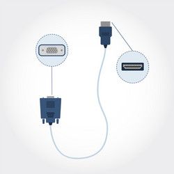 Pc Vga Cable Vector Images (over 260)